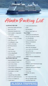 Alaska Packing List: How To Prepare For Your Cruise - Alaska Trippers